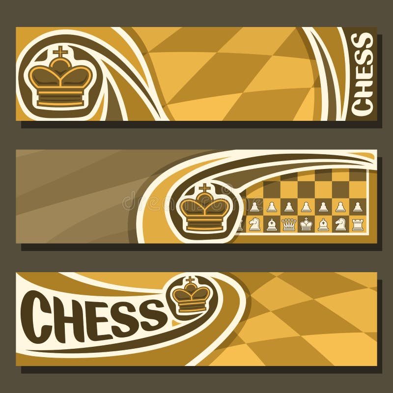 Vector Banners for Chess Game Stock Vector - Illustration of chessman ...