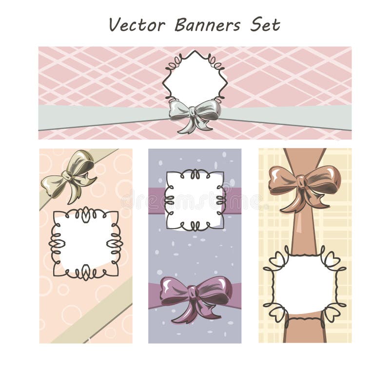 Vector Banners Set stock vector. Illustration of banner - 72347104