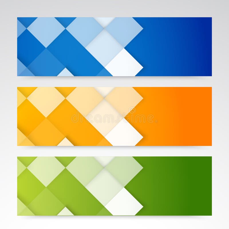 Vector Banners and Squares. Color Set Stock Vector - Illustration of ...