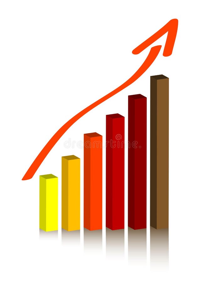 Vector Bar Chart (column Diagram). Stock Vector - Illustration of ...