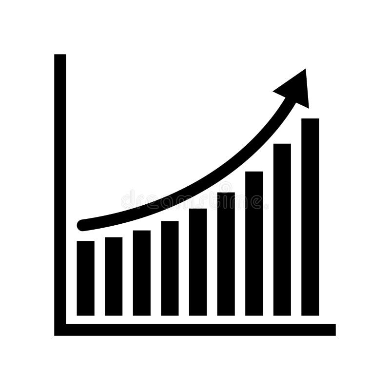Vector Bar Chart Illustration, Business Graph. Data Growth Diagram ...