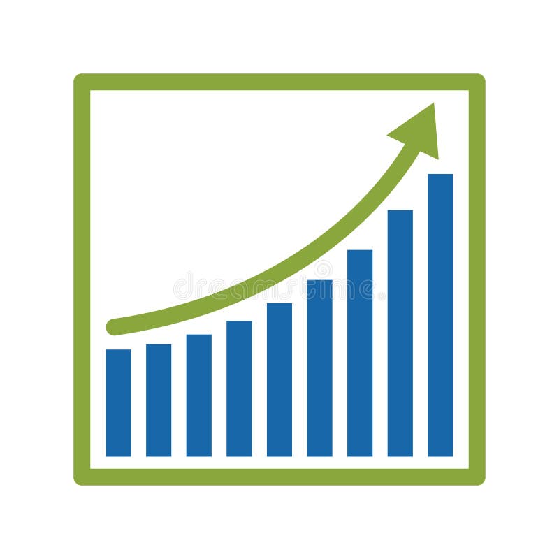 Vector Bar Chart Illustration, Business Graph. Data Growth Diagram ...