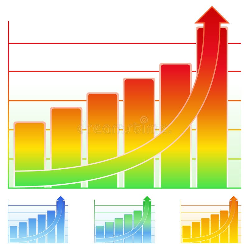 Bar graph stock vector. Illustration of change, growth - 8310074