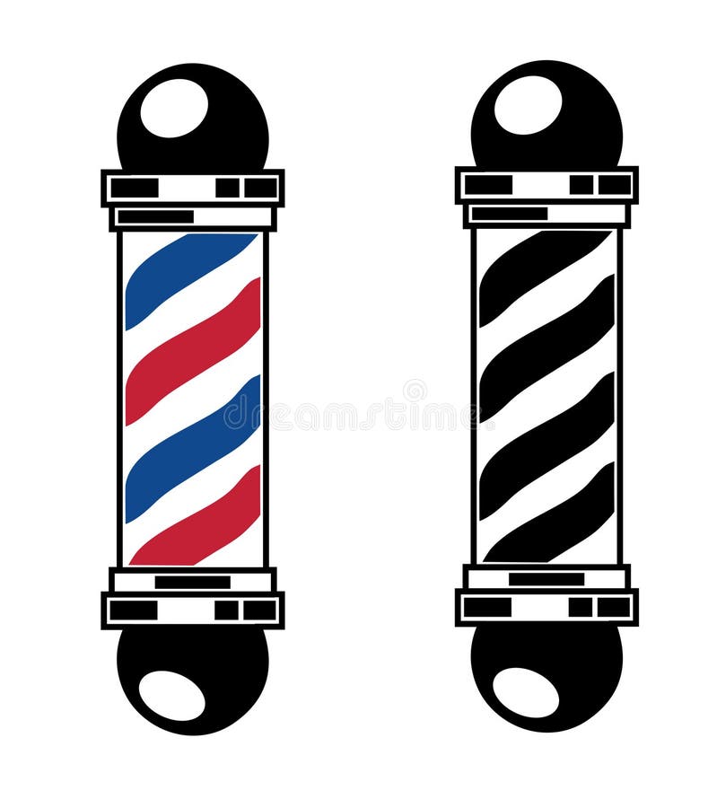 Vector barber poles stock vector. Illustration of classic - 316324384