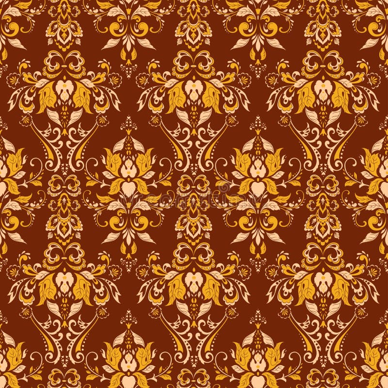 Vector Baroque Floral Pattern. Classic Floral Ornament. Vintage Texture ...
