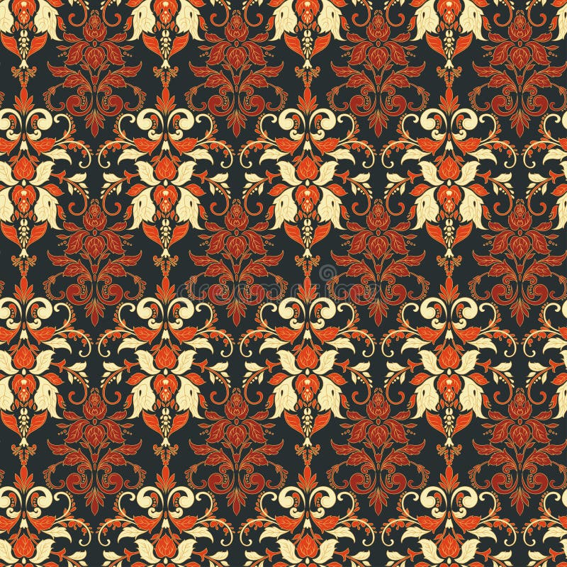 Vector Baroque Floral Pattern. Classic Floral Ornament. Stock Vector ...