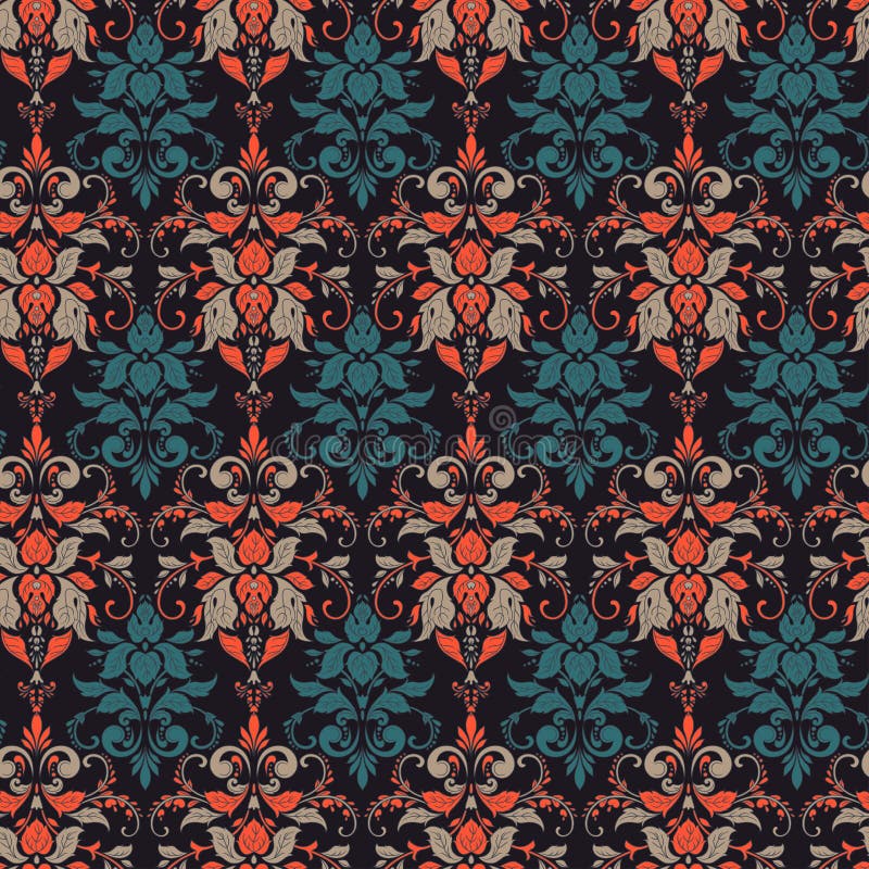 Vector Baroque Floral Pattern. Classic Floral Ornament. Stock ...