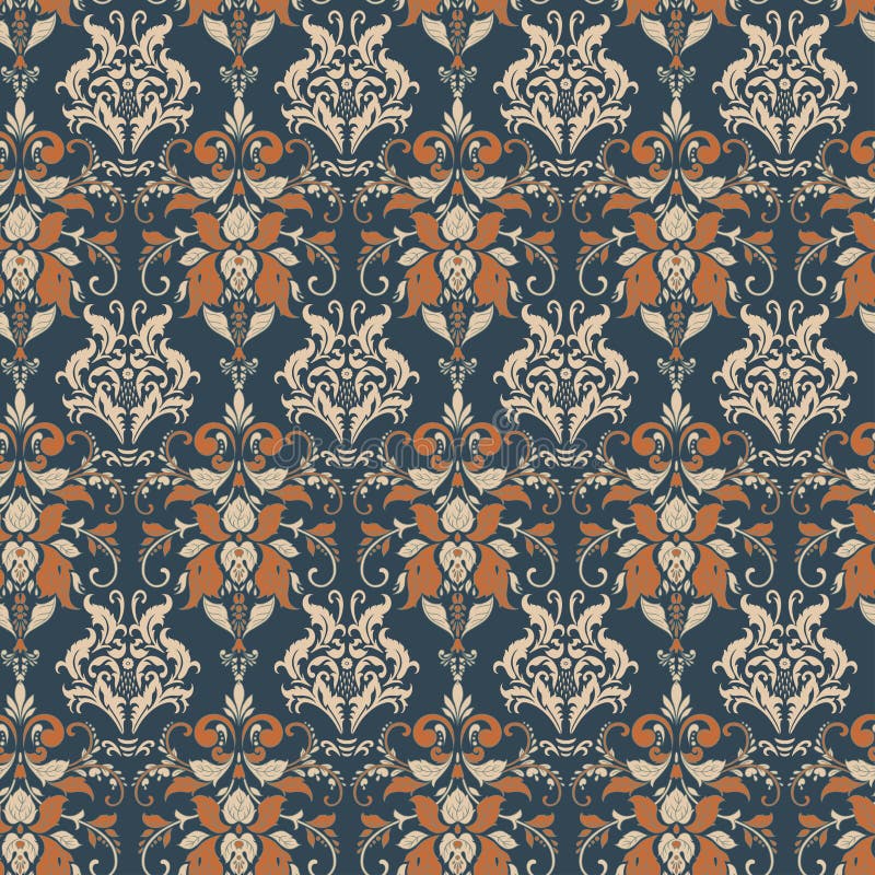 Vector Baroque Floral Pattern. Classic Floral Ornament. Vintage ...