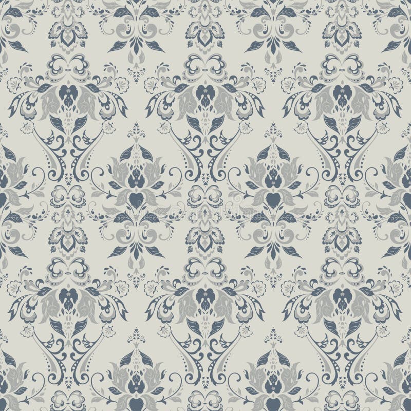 Vector Baroque Floral Pattern. Classic Floral Ornament. Vintage Texture ...