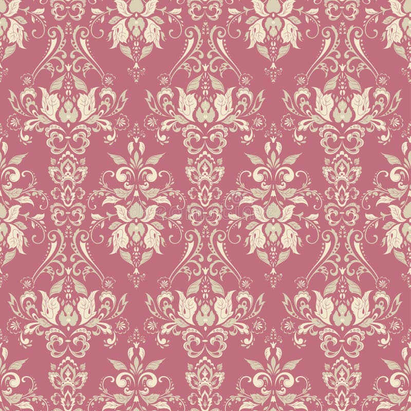 Vector Baroque Floral Pattern. Classic Floral Ornament. Vintage Texture ...