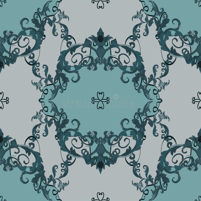 Vector baroque stock vector. Illustration of royal, infinite - 56895389