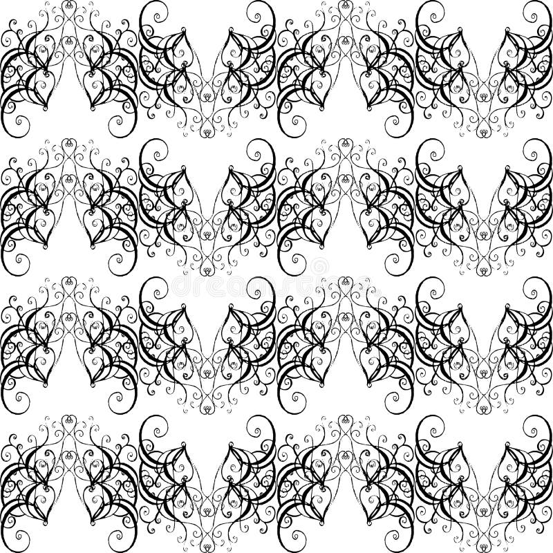 Vector Baroque Seamless Pattern Stock Vector - Illustration of retro ...