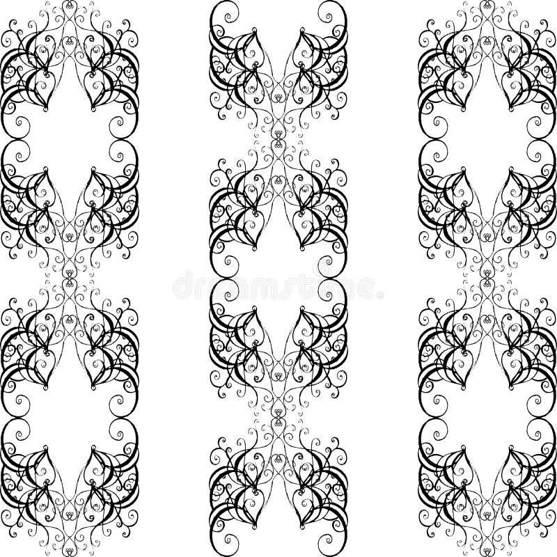 Vector Baroque Seamless Pattern Stock Vector - Illustration of ...