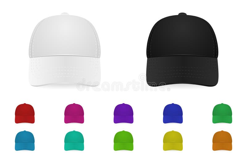 Two-color caps. stock vector. Illustration of icon, concept - 51532150