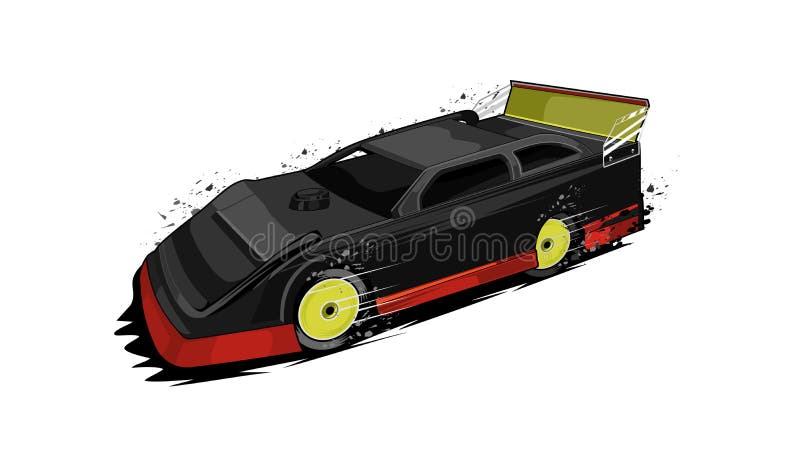 Cool Racing Car Illustrations are Perfect for Logos or Screen Printing ...