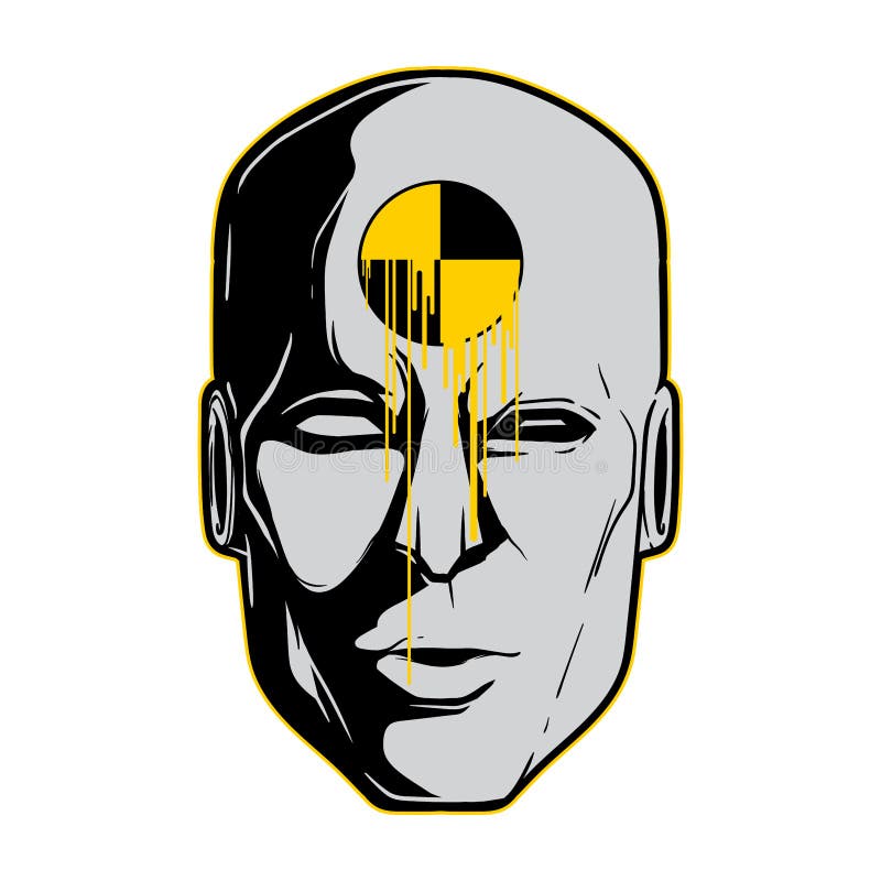Crash dummy test head stock vector. Illustration of unique - 230866355