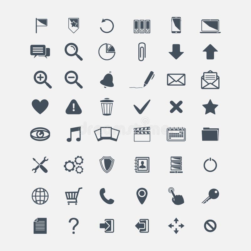 Basic Shopping Icons Stock Illustrations – 725 Basic Shopping Icons ...