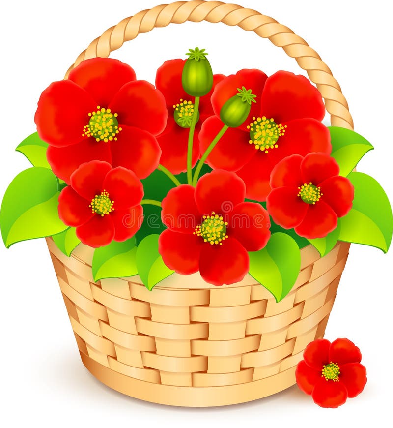 Red Flowers Clip Art