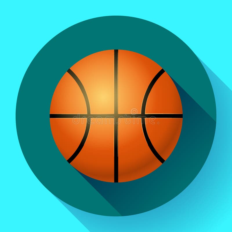 Vector Basketball Flat Icon Sport Illustration Stock Vector ...