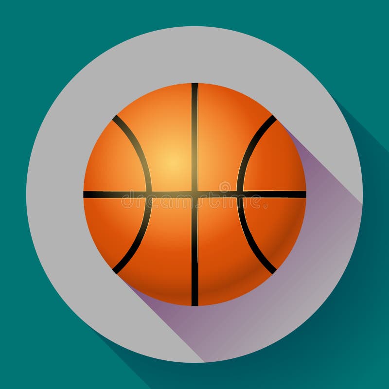 Vector Basketball Flat Icon Sport Illustration Stock Vector ...