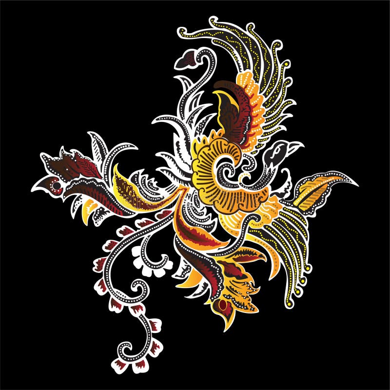 Batik Papua Burung Cendrawasih Stock Vector - Illustration of papua ...