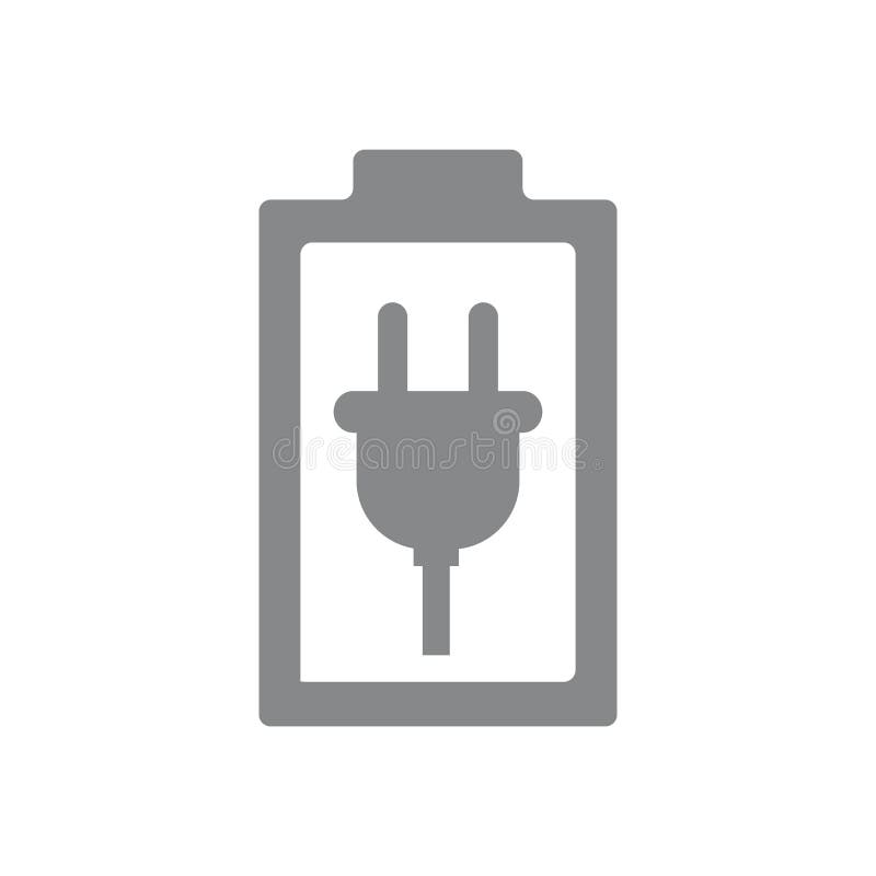 No Battery Symbol Design Illustration. Forbidden Sign with Battery Icon ...