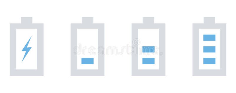 Vector Battery Icon. Charge from High To Low Stock Illustration ...