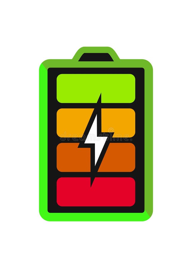 Vector Battery Charge Indicator Stock Vector - Illustration of ...