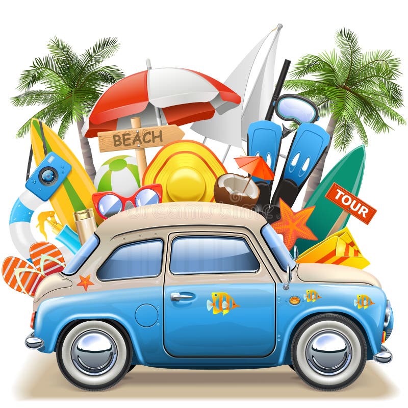 Beach Car Stock Illustrations – 14,959 Beach Car Stock Illustrations ...