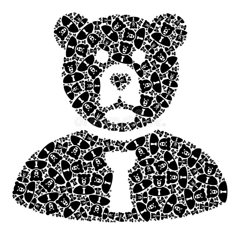 Bear Manager Recursive Icon Collage of Self Icons Stock Vector ... Bear Manager Recursive Icon Collage of Self Icons Stock Vector ...