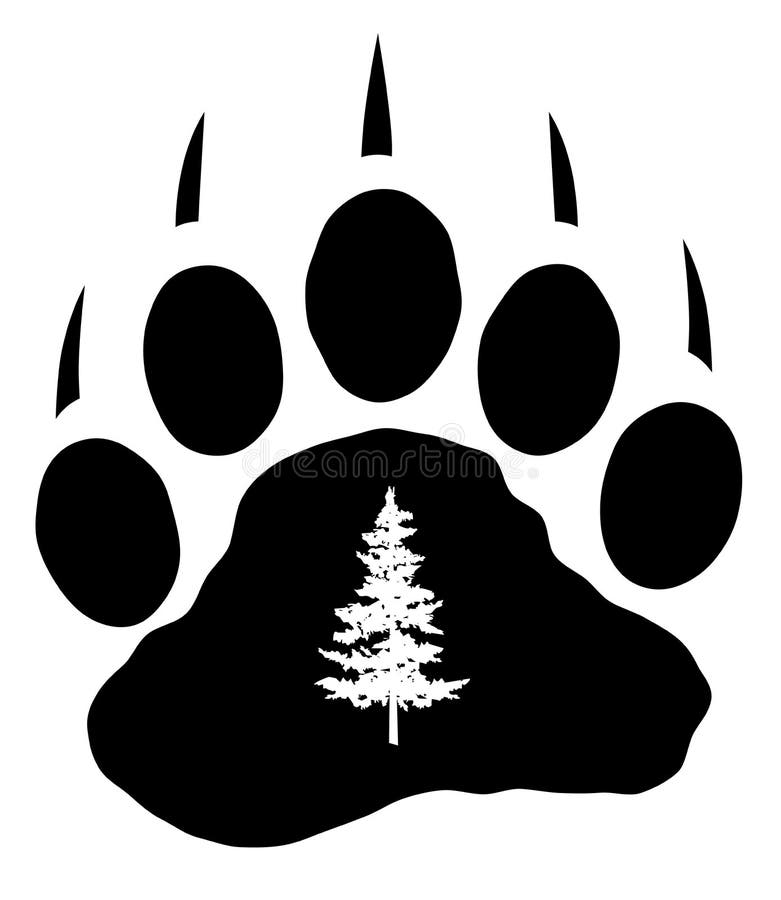 Vector Tree Foot Paw Print Stock Illustrations – 180 Vector Tree Foot ...