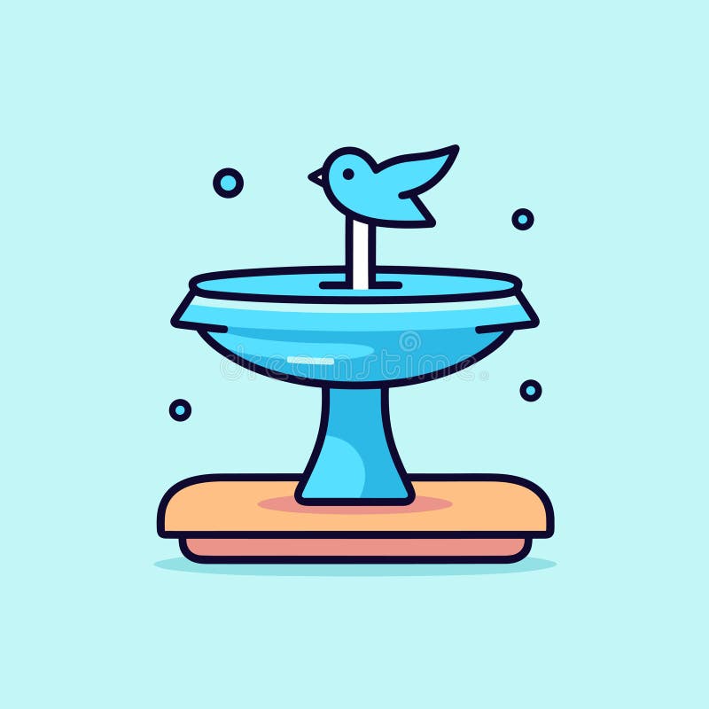 Water Fountain Bird Stock Illustrations – 255 Water Fountain Bird Stock ...