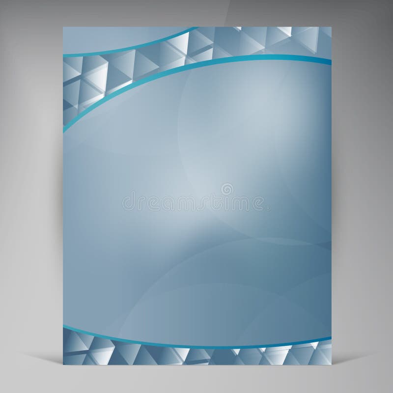 Vector Beautiful Blue Flyer. Stock Vector - Illustration of design ...