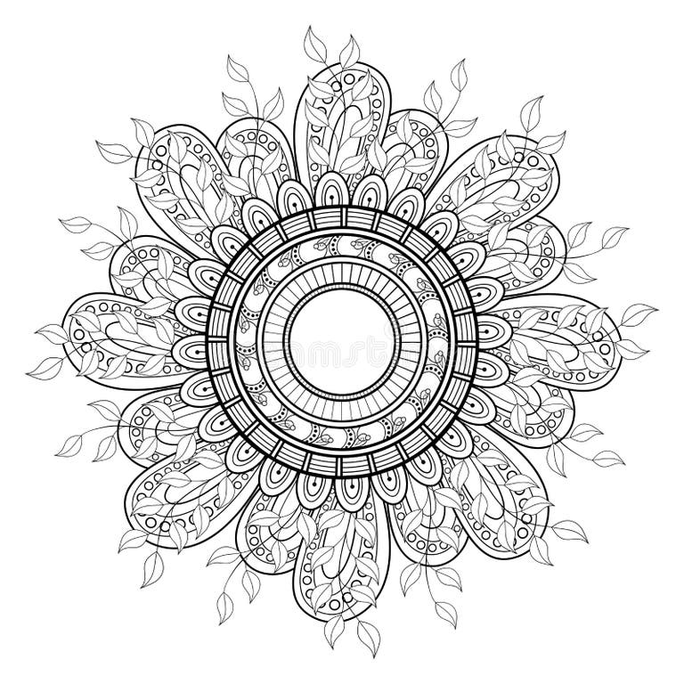 Mandala Contour Stock Illustrations – 30,090 Mandala Contour Stock ...