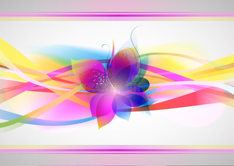 Vector Beautiful Flower Background Art Stock Vector - Illustration of ...
