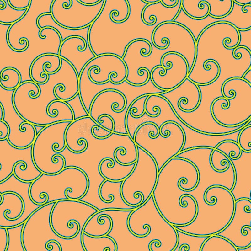 Colorful flourish motif stock illustration. Illustration of copyspace ...