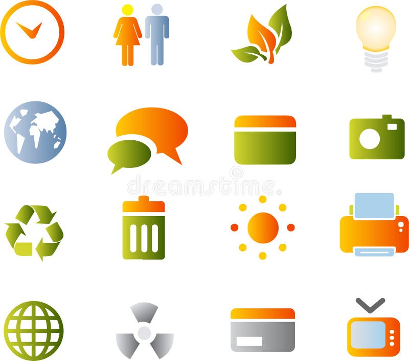 Vector beautiful icon set stock vector. Illustration of medical - 9926020