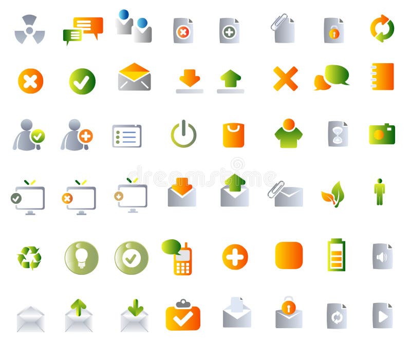 Vector beautiful icon set. stock vector. Illustration of audio - 9979243