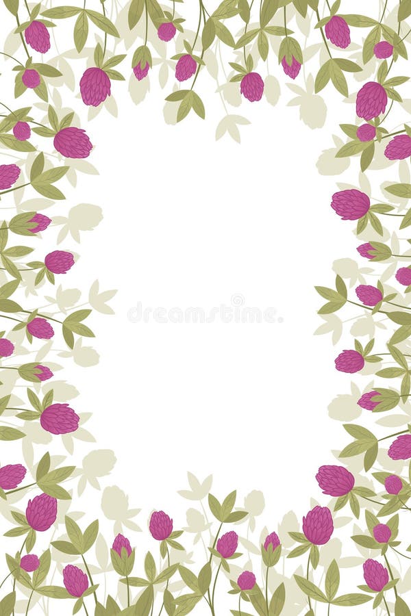 Vector Beautiful Spring Flower Frame Stock Illustration - Illustration ...