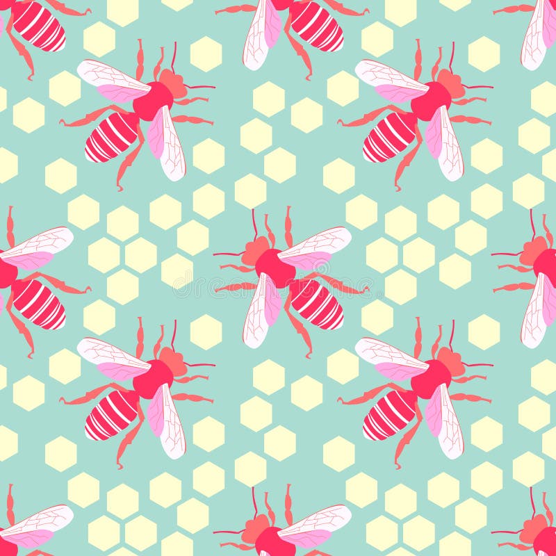 Vector bee background stock vector. Illustration of bright - 83105674