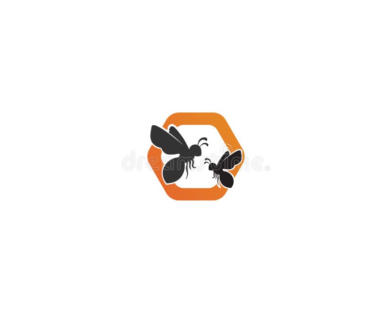 Vector Bee Honey Honey Bee Logo Nice Orange Sweet Unique Warm Design ...
