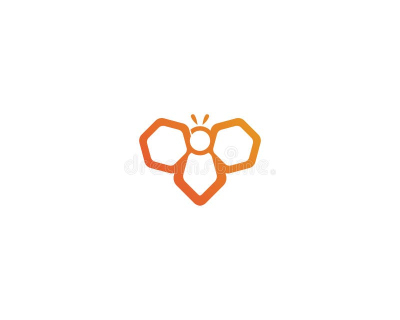 Vector Bee Honey Honey Bee Logo Nice Orange Sweet Unique Warm Design ...