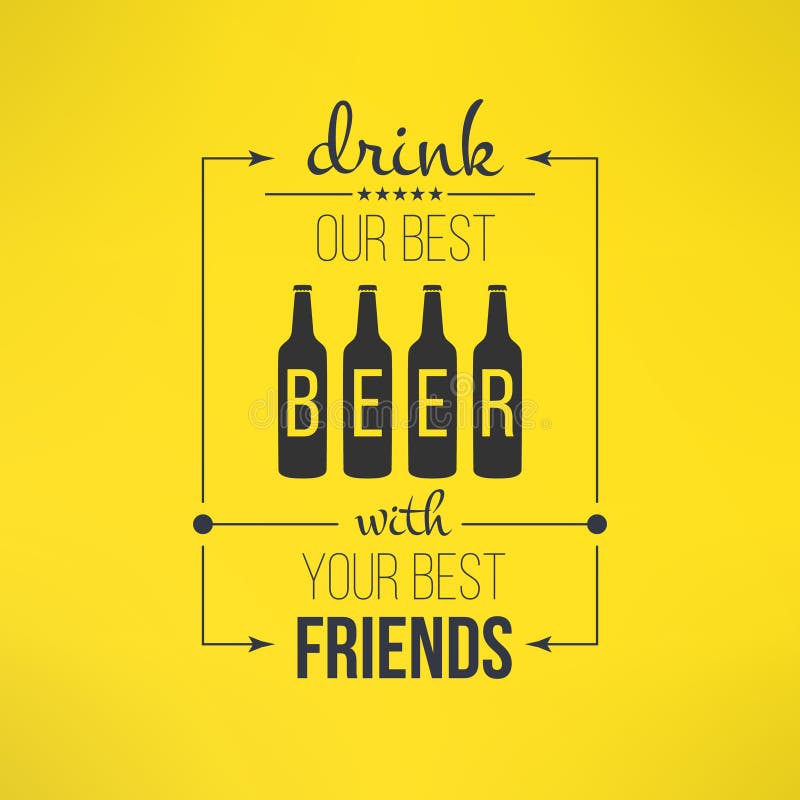 Vector Beer Bottle Design Background with a Cool Stock Vector ...