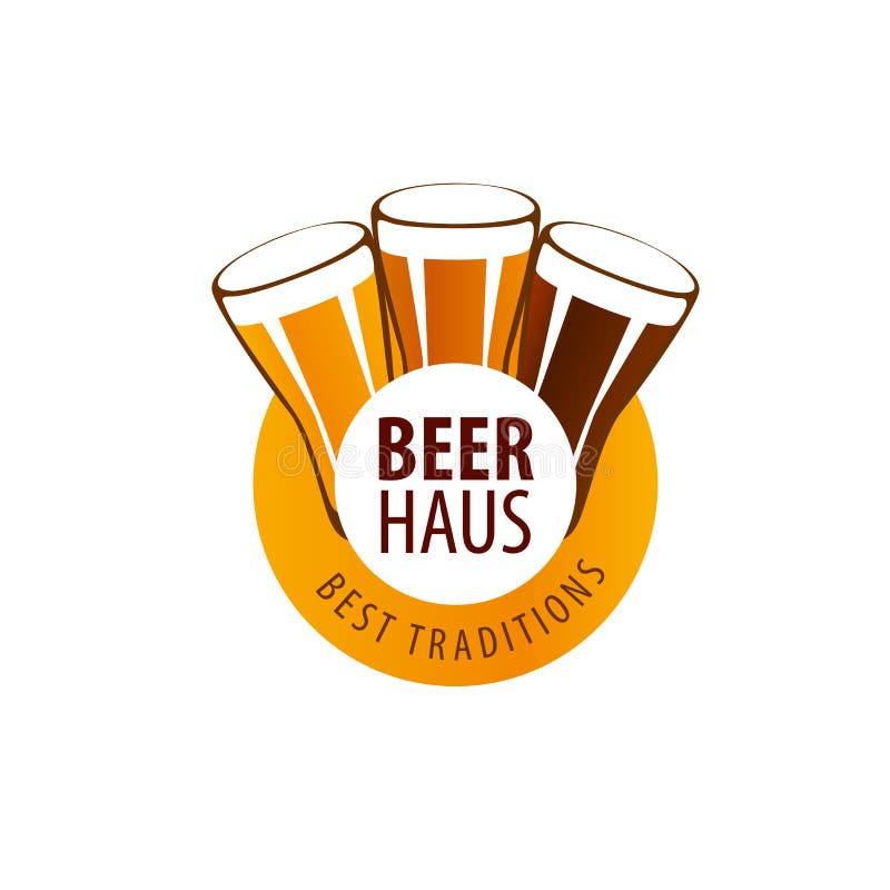 Vector beer logo stock vector. Illustration of glass - 126378813