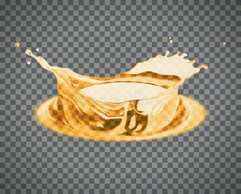 Vector Beer Splash Isolated on Light Background Stock Vector ...