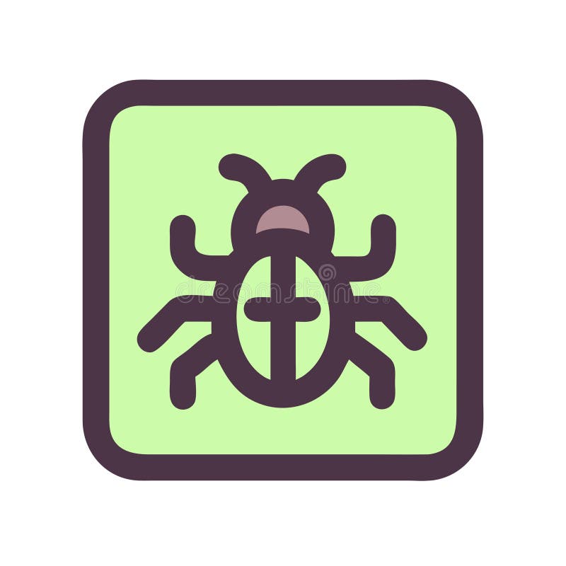 Vector of Beetle in Square Shape for Insect Illustration and Graphic ...