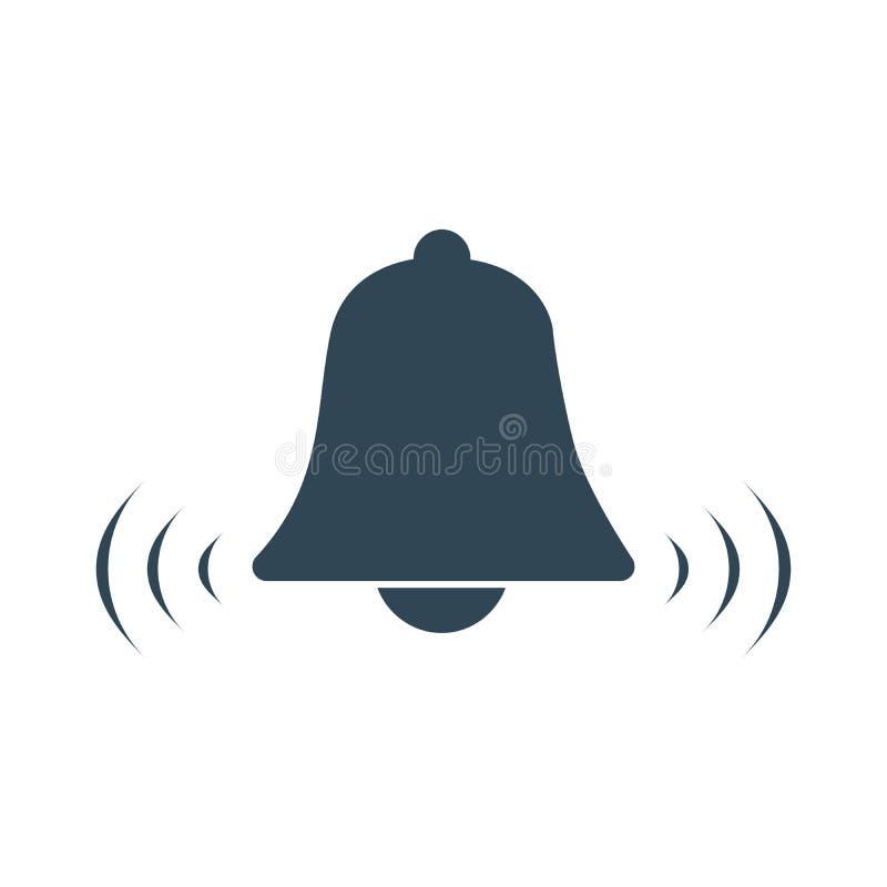 Notification Bell Icon with Message Indicator. Bell Icon Symbol ...