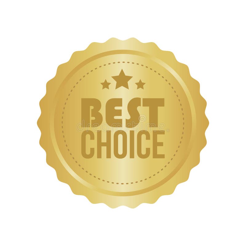 Vector Best Quality Gold Sign, Round Label Stock Illustration ...