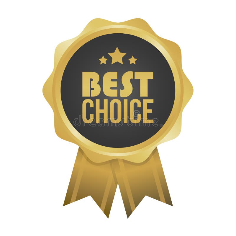 Vector Best Quality Gold Sign, Round Label Stock Illustration ...