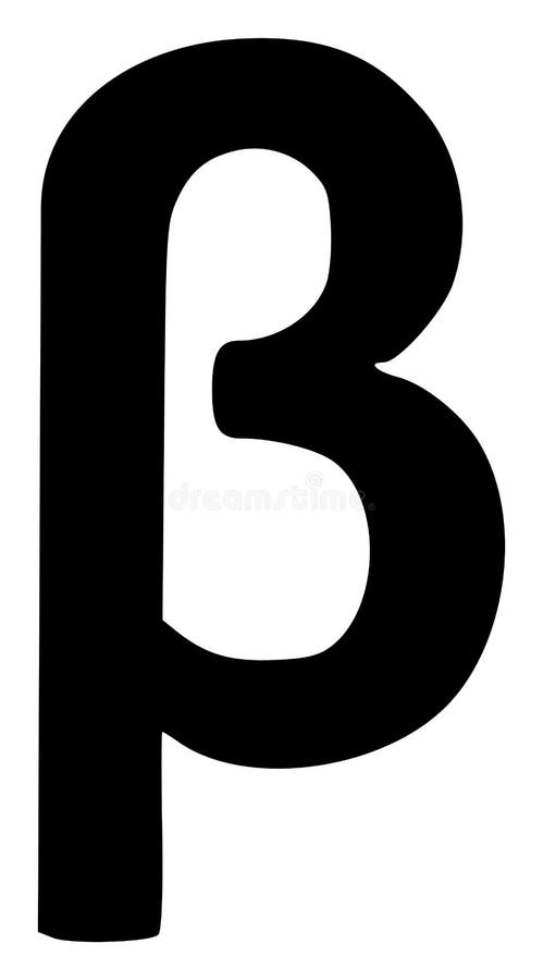 Vector Beta Greek Lowercase Symbol Flat Icon Illustration Stock Vector ...